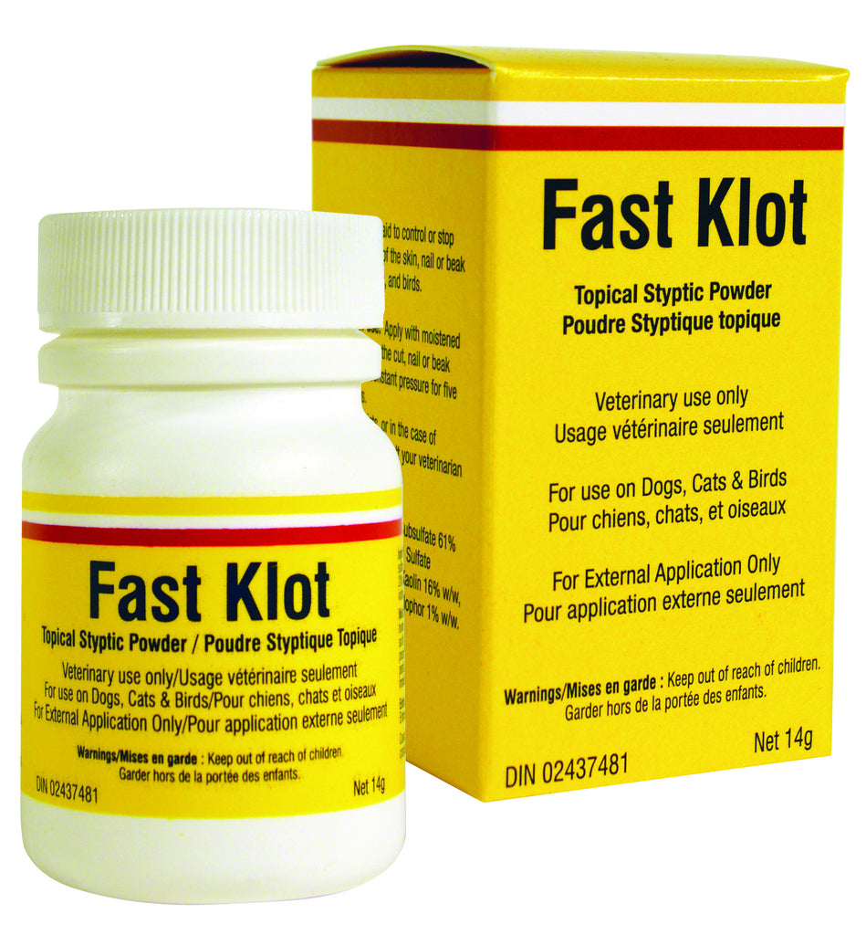 FAST KLOT 14G Stops superficial bleeding of the skin and nails for dog ...